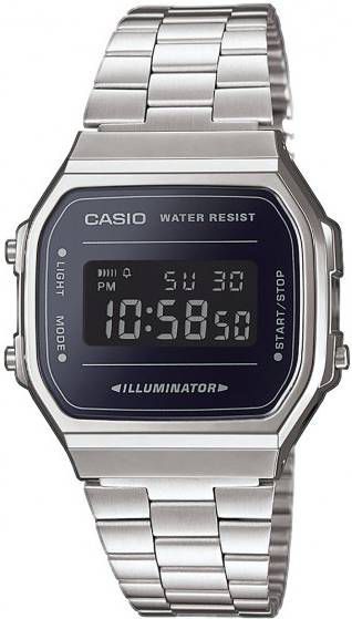 Casio Horloges Vintage Iconic A168WEM 1EF Zilverkleurig - Klokken.shop