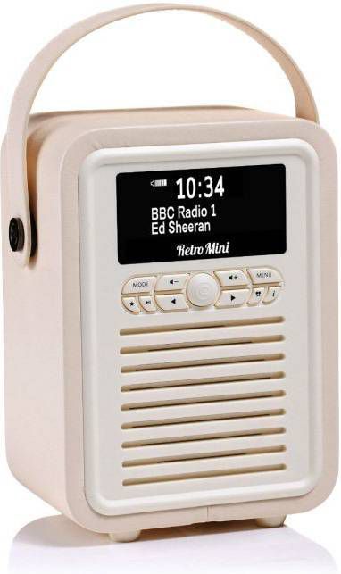 VQ View Quest View Quest Retro Radio Mini Dab+ Bluetooth Wekker Cream ...