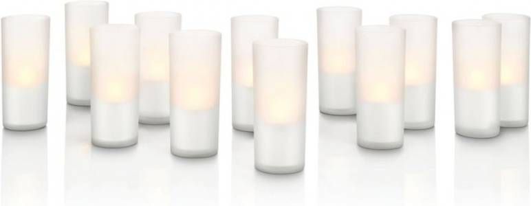 Philips Led candles Tea Lights 12L Set oplaadbaar Philips 6913360PH ...